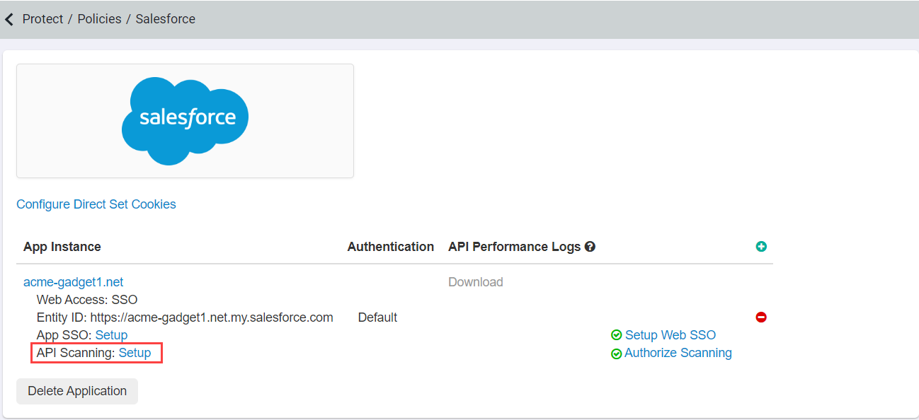 Configuring API scanning in Forcepoint Data Security Cloud | SSE